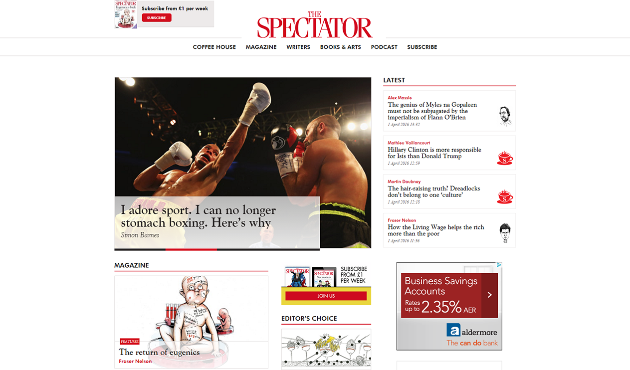 The Spectator Redesign | inter.connect